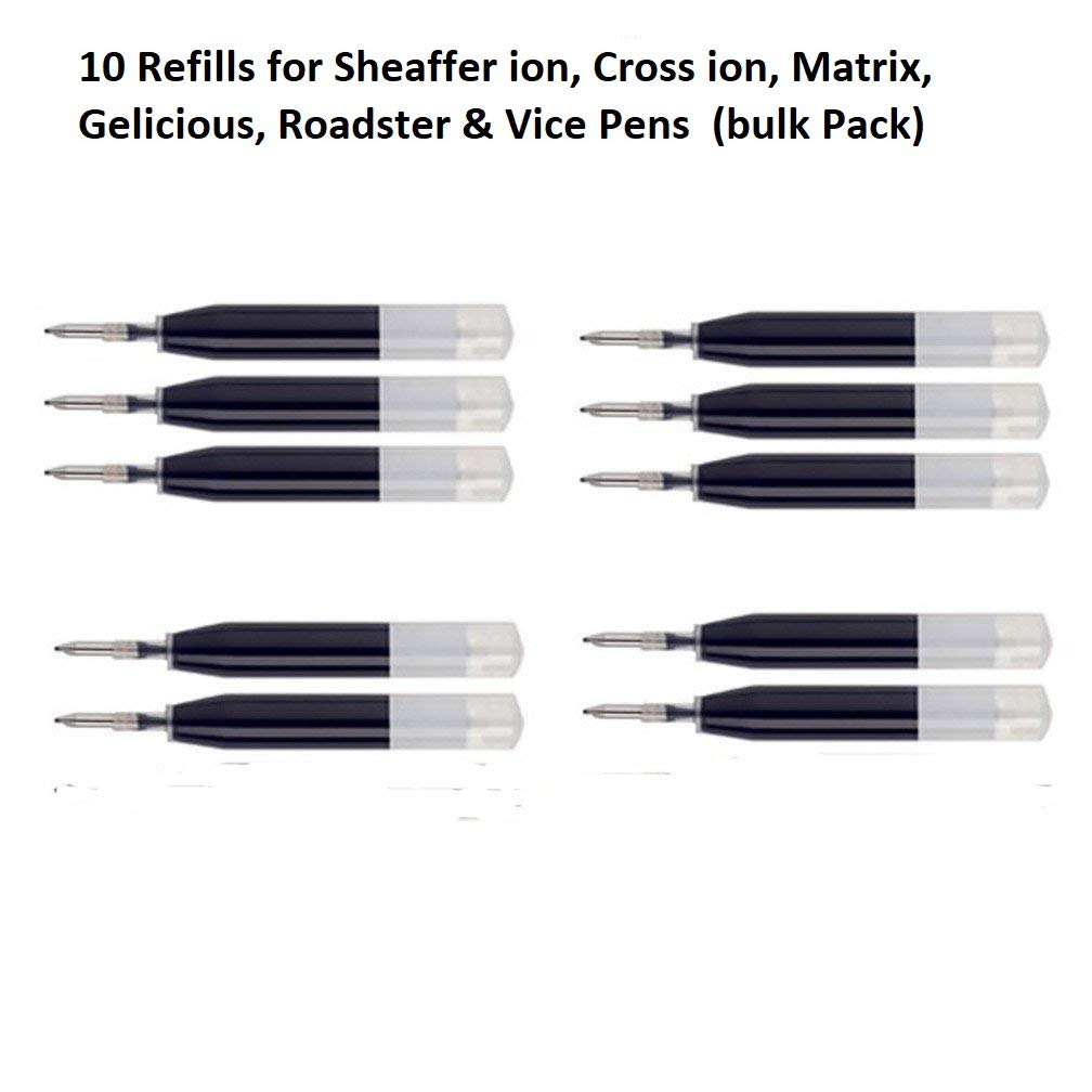 Snapklik.com : Intrepid 10 Black Gel Ink Refill For Cross Ion