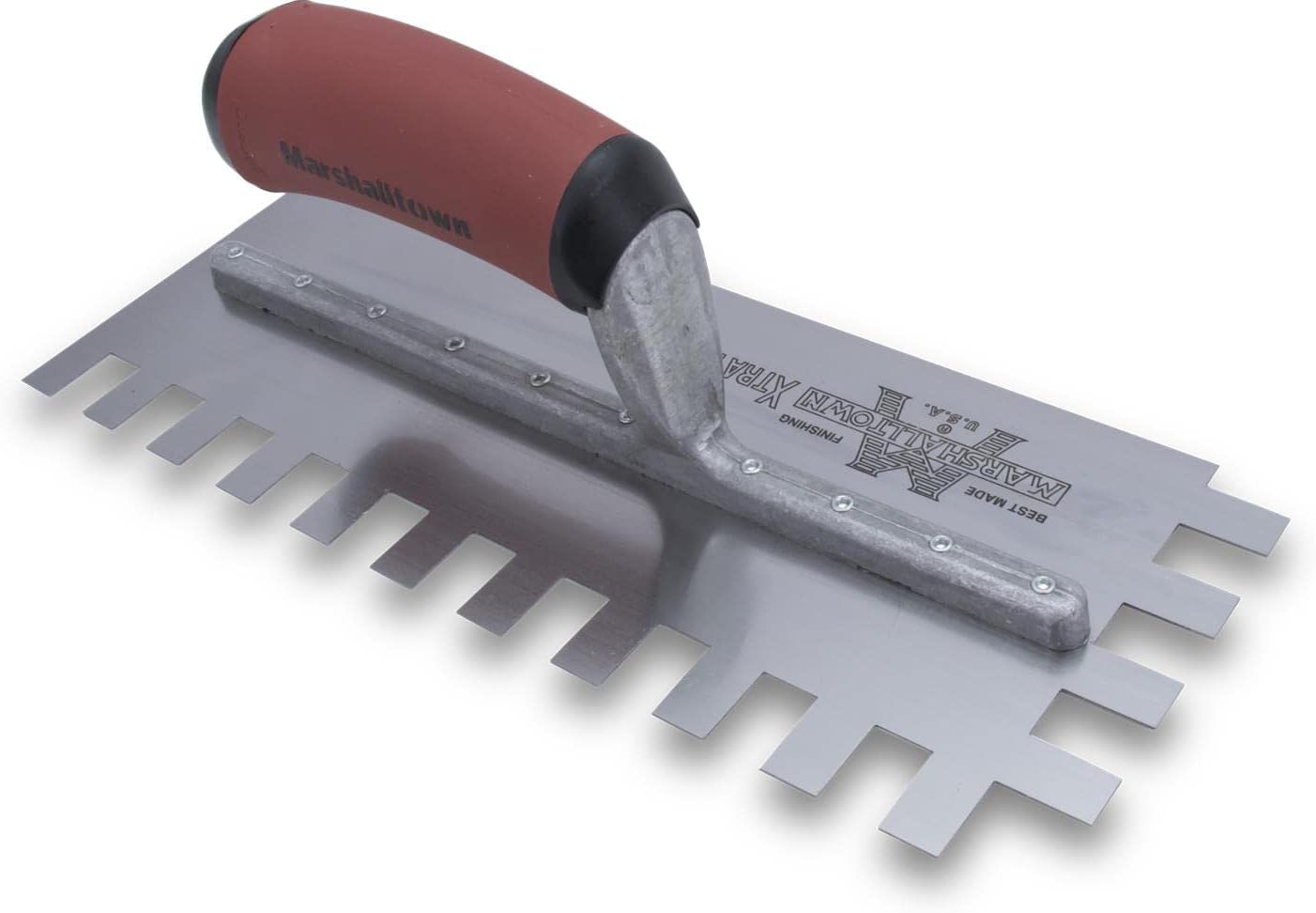 MARSHALLTOWN Standard Notched Trowel, Square Notch, 13x19x13 mm Notch ...