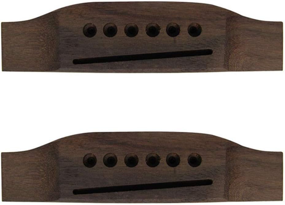 Amazon.com: Jiayouy 2Pcs Acoustic Guitar Bridge 6 String Rosewood ...