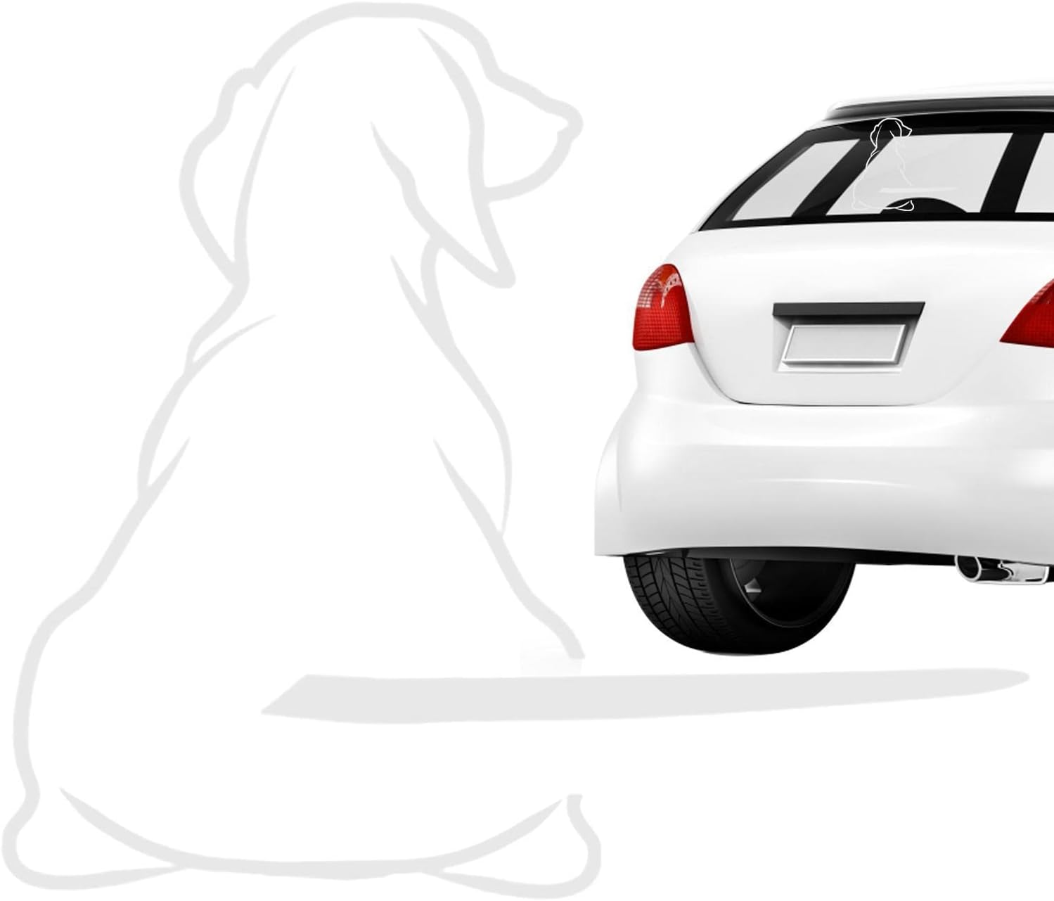 Amazon.com: dous Dog Wiper Sticker Moving Tail Car Window Stickers and ...