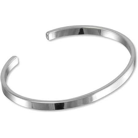 Silber Armreif Herren Massiv