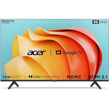Acer 127 cm (50 inches) Advanced I Series 4K Ultra HD Smart LED Google ...