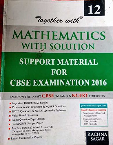 Together with mathematics with solution for class 12th [Paperback ...