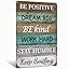 Be Positive Rustic Metal Wall Decor Vintage Inspirational Tin Sign Wall ...