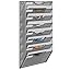 EasyPAG Metal 12 Tier A4 Wall Mounted Document Holder,Hanging Wall File ...