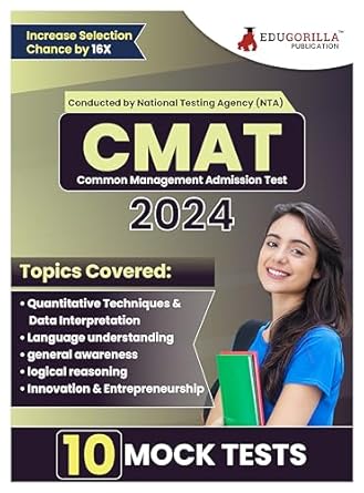 CMAT 2024: Common Management Admission Test Exam Book - 10 Mock Tests ...