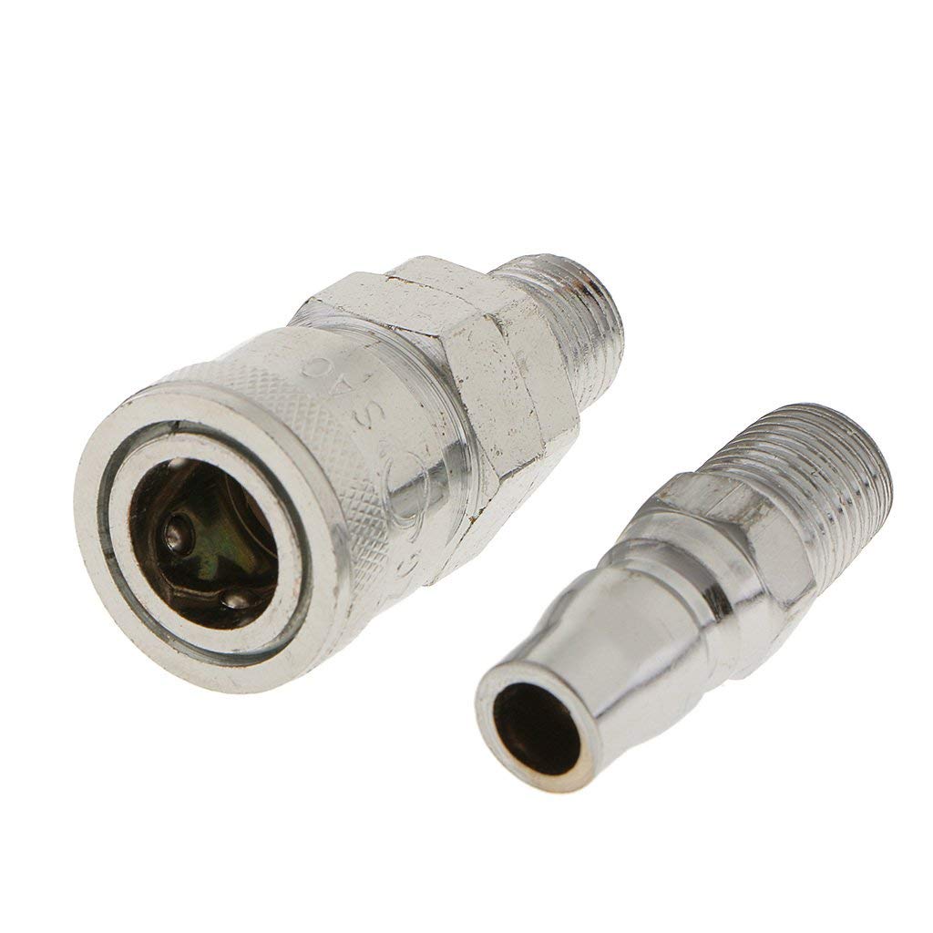 TechBYC SM20, PM20-1/4 BSP Aluminium Pneumatic Air Line Hose Quick ...