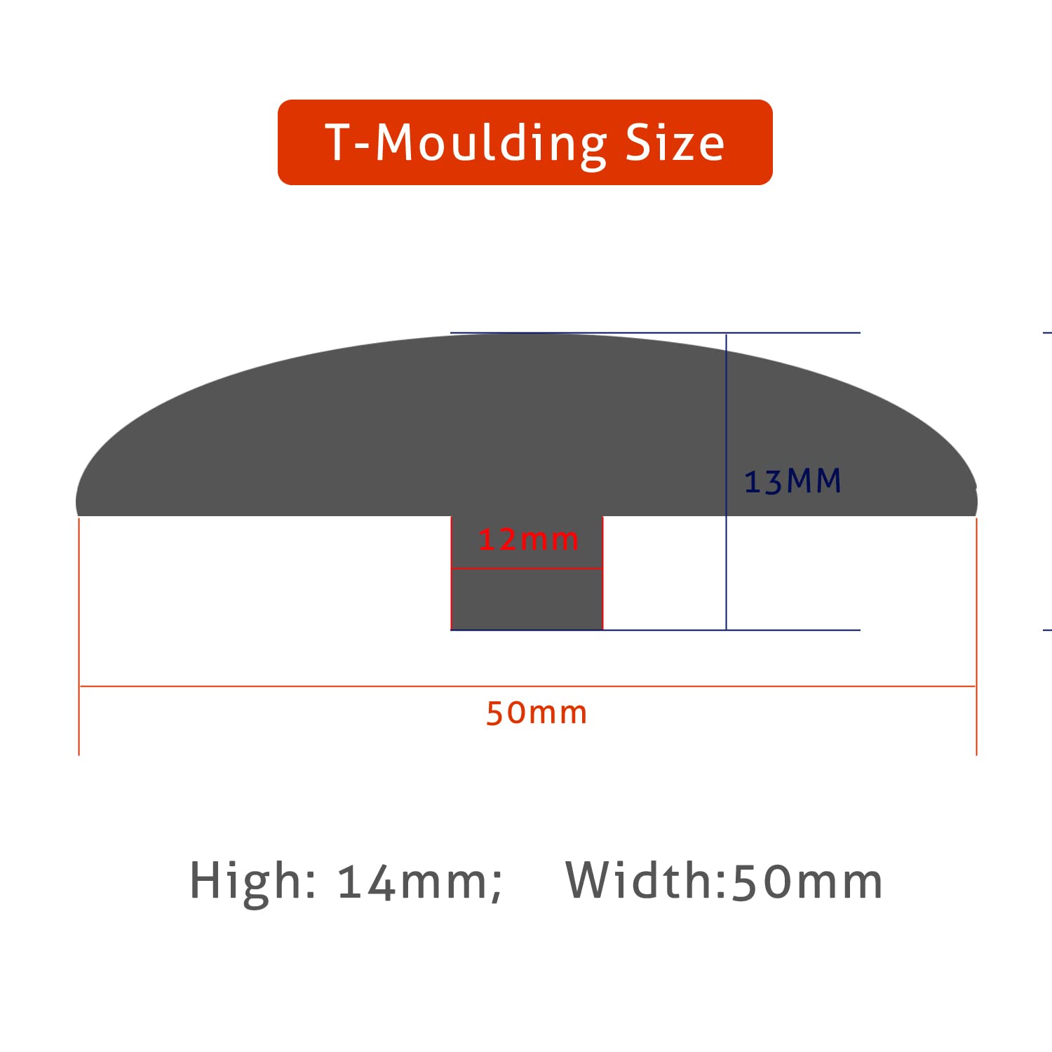 Snapklik.com : DAILISEN Flexible T-Molding Transition Strips For ...
