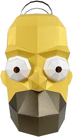 Amazon.com: AVIMYA The Simpsons Mask Cosplay Man Head Full Face ...