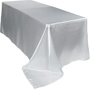 Amazon.com: YOUR CHAIR COVERS - 90 x 156 inch Rectangular Satin ...
