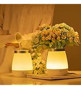 Amazon.com: GOUTOOL Flower Table Lamp Tulip Desk LED Night Light for ...