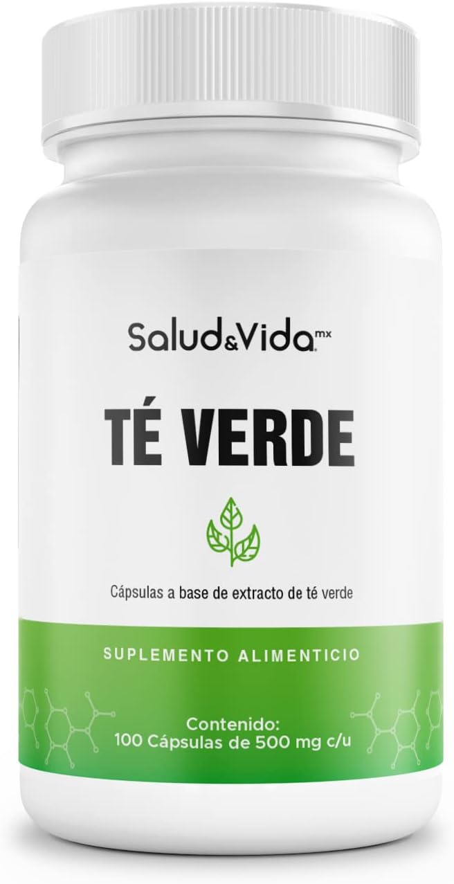 Té Verde Extracto 1000 mg por porción (2 Cápsulas) | 100 Cápsulas | S&V ...