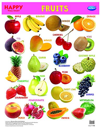 Navneet Happy Wall Chart - Fruits Wall Chart KALU12 : Navneet: Amazon ...