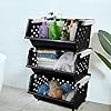 Amazon.com: Qskely 3-Pack Plastic Stackable Organizer Basket, Stacking ...