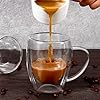 Amazon.com: EYE4TECHS Clear Glass Double Wall Insulated Round Coffee ...