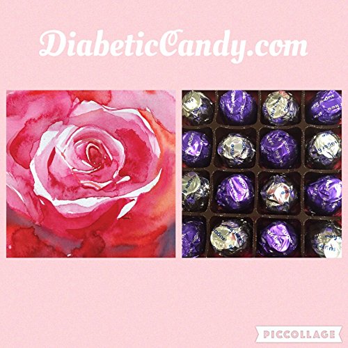 Amazon.com: Sugar Free Water Color Rose Gift Box with Milk & Dark ...