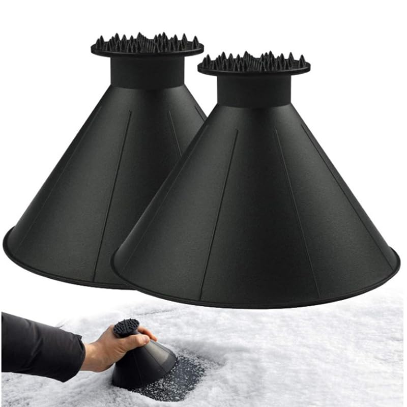 Sharharge Magical Ice Scrapers for Car Windshield,4PCS Cone Magic Car ...