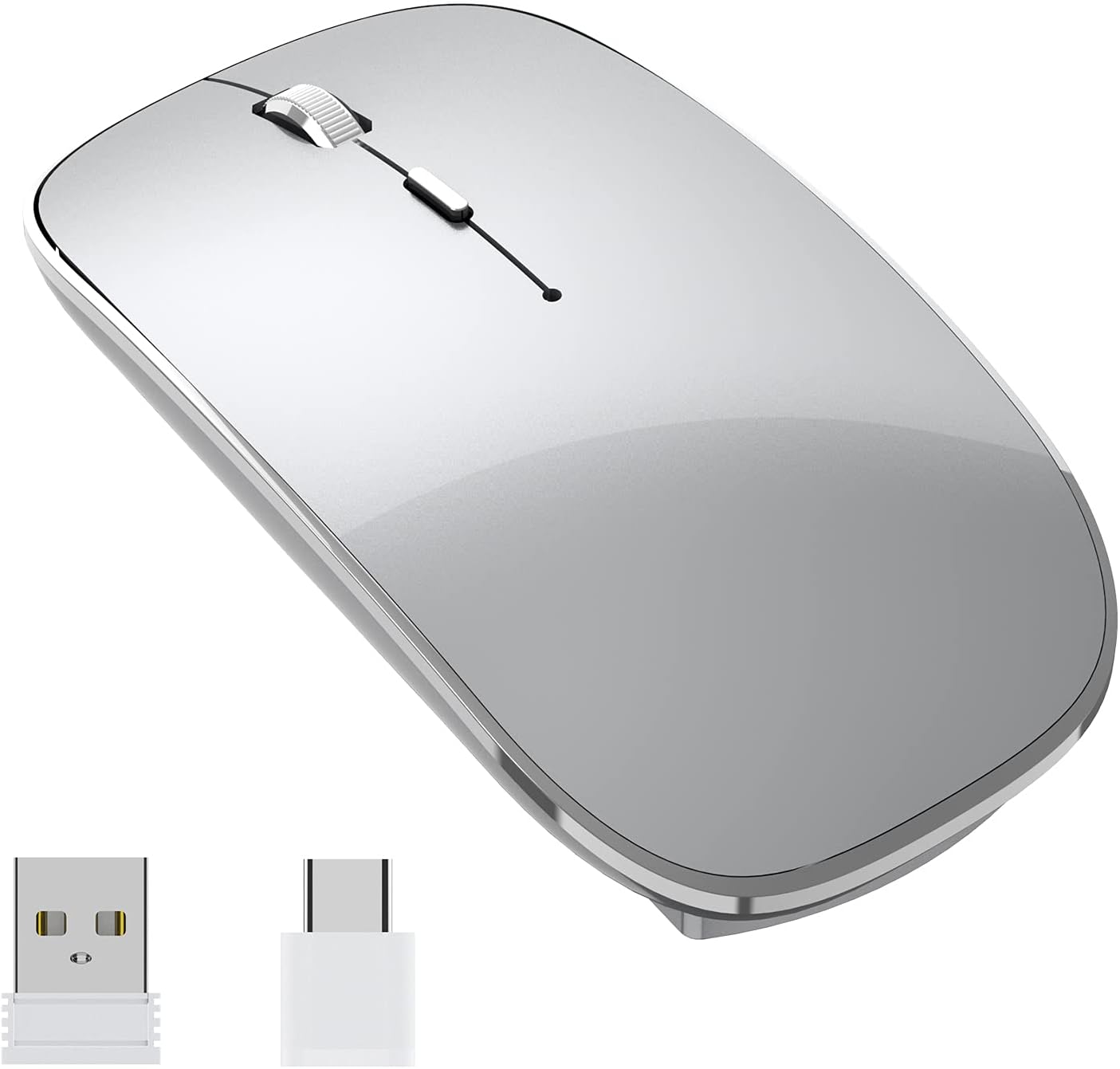 Amazon.com: Q5 Slim Rechargeable Wireless Mouse, 2.4G Portable Optical ...