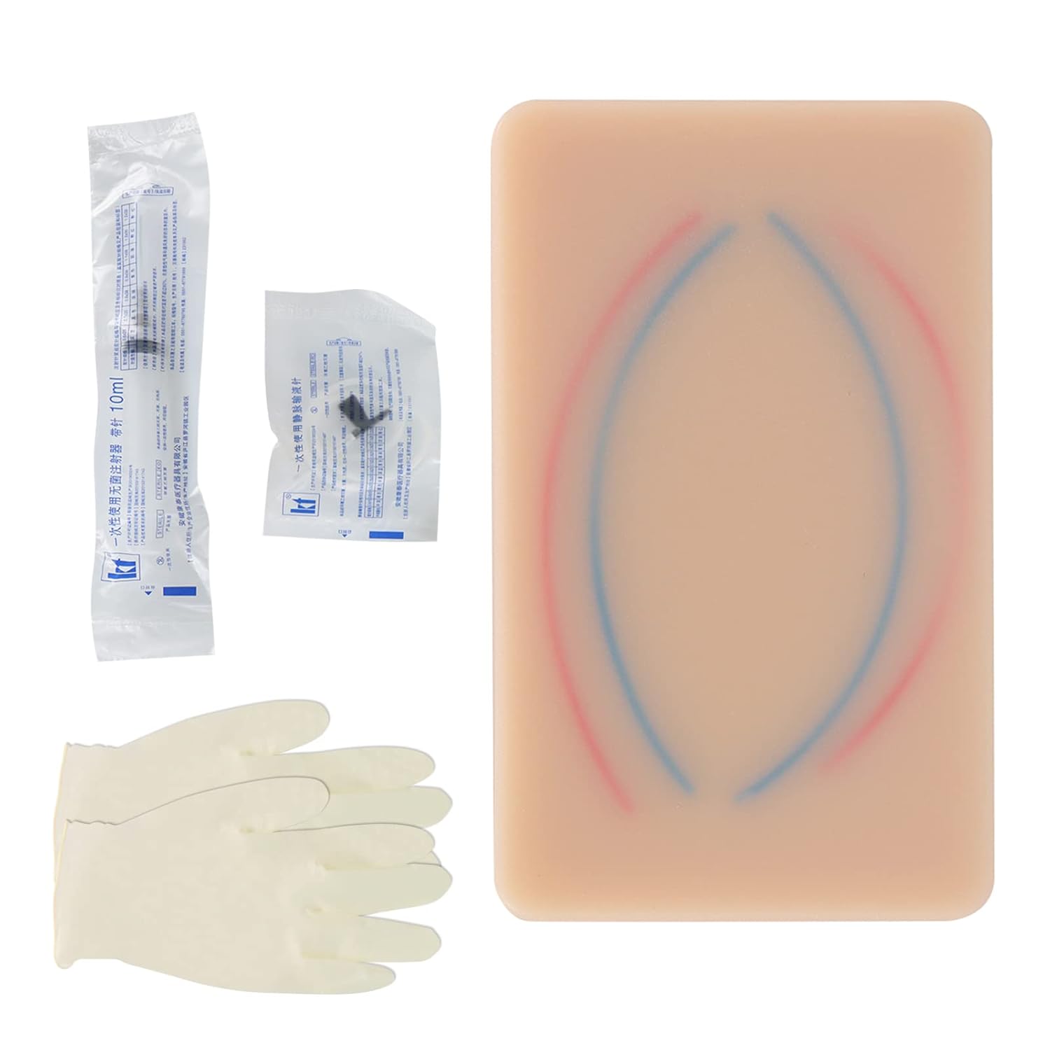 LAPLAY IV Injection Training Pad Model, 4 Veins Imbedded 3 Skin Layers ...