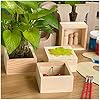 Amazon.com: 12-Pack Square Wood Box Unfinished Small Wooden Boxes for ...
