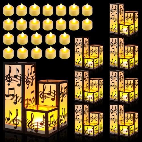Amazon.com: 10 PCS Music Notes Centerpieces Black Party Decorations ...