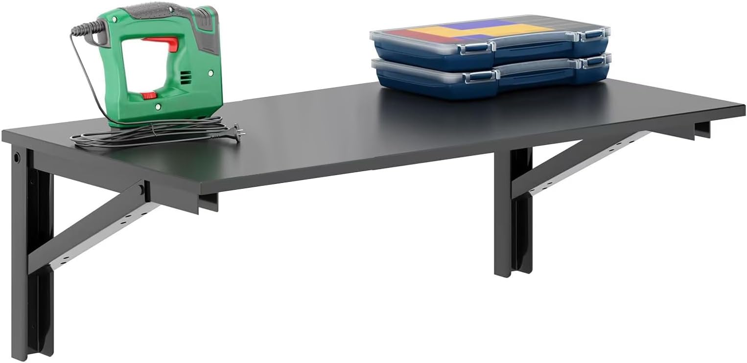 Amazon.com: Mount-It! Heavy Duty Wall Mounted Drop Leaf Table, Folding ...