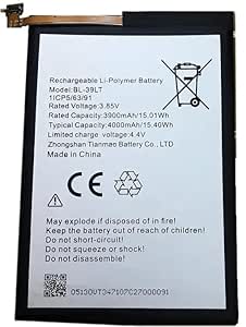 Original BL-39LT Battery for Tecno Spark 4 KC8 Camon 12 / CC7S Battery ...