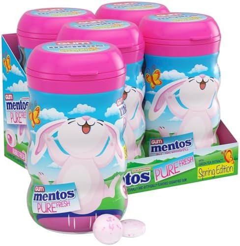Amazon.com : Mentos Pure Fresh Spring Edition Sugar-Free Chewing Gum ...