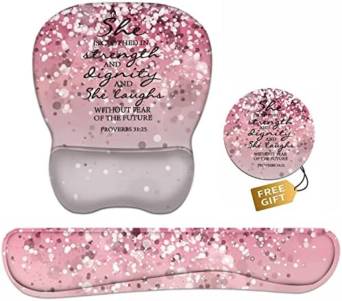 Amazon.com : Ergonomic Mouse Pad Wrist Support and Keyboard Wrist Rest ...