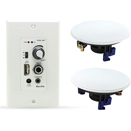 Amazon.com: Herdio Home Audio Package Wall Mount Control Bluetooth ...