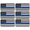 Amazon.com: 6 pcs Reflective USA Stealthy Flag Hard Hat Stickers, Black ...