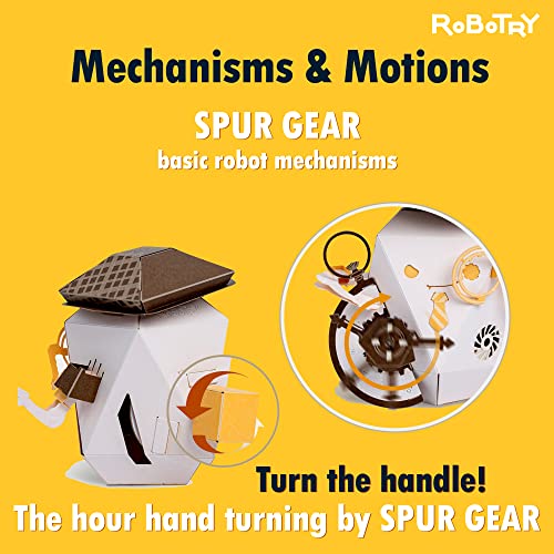 Snapklik.com : Moving Paper Robots Set Beginner Level STEM Kit Paper ...