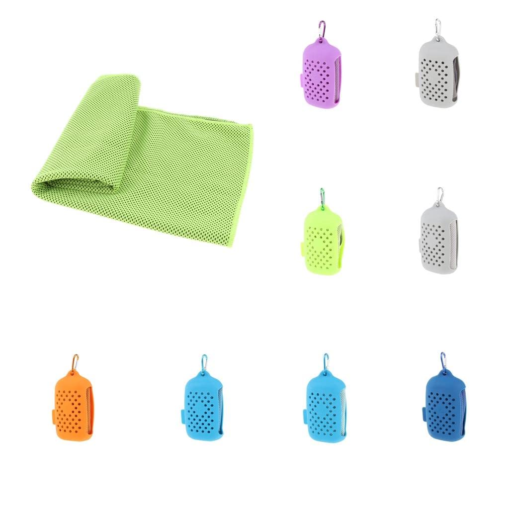 Outdoor Sports Instant Cooling Towel Cool Down Heat Relief Towel Green ...