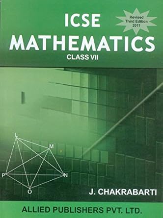 Icse Mathematics Class Vii Rev3rdEd : Amazon.in: Books