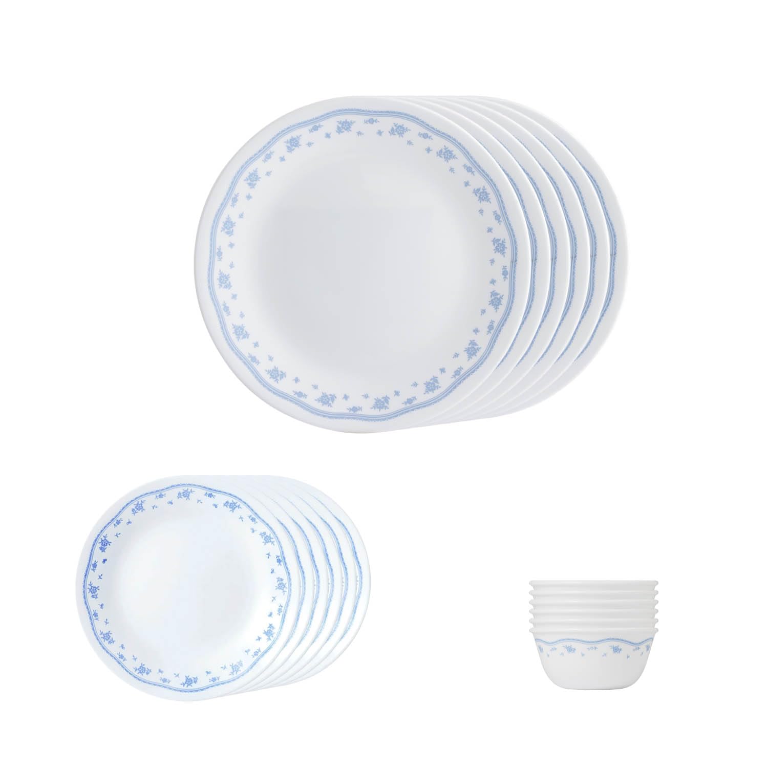 Buy Corelle Livingware 18 Pc Guest Set - Morning Blue Online at Low ...
