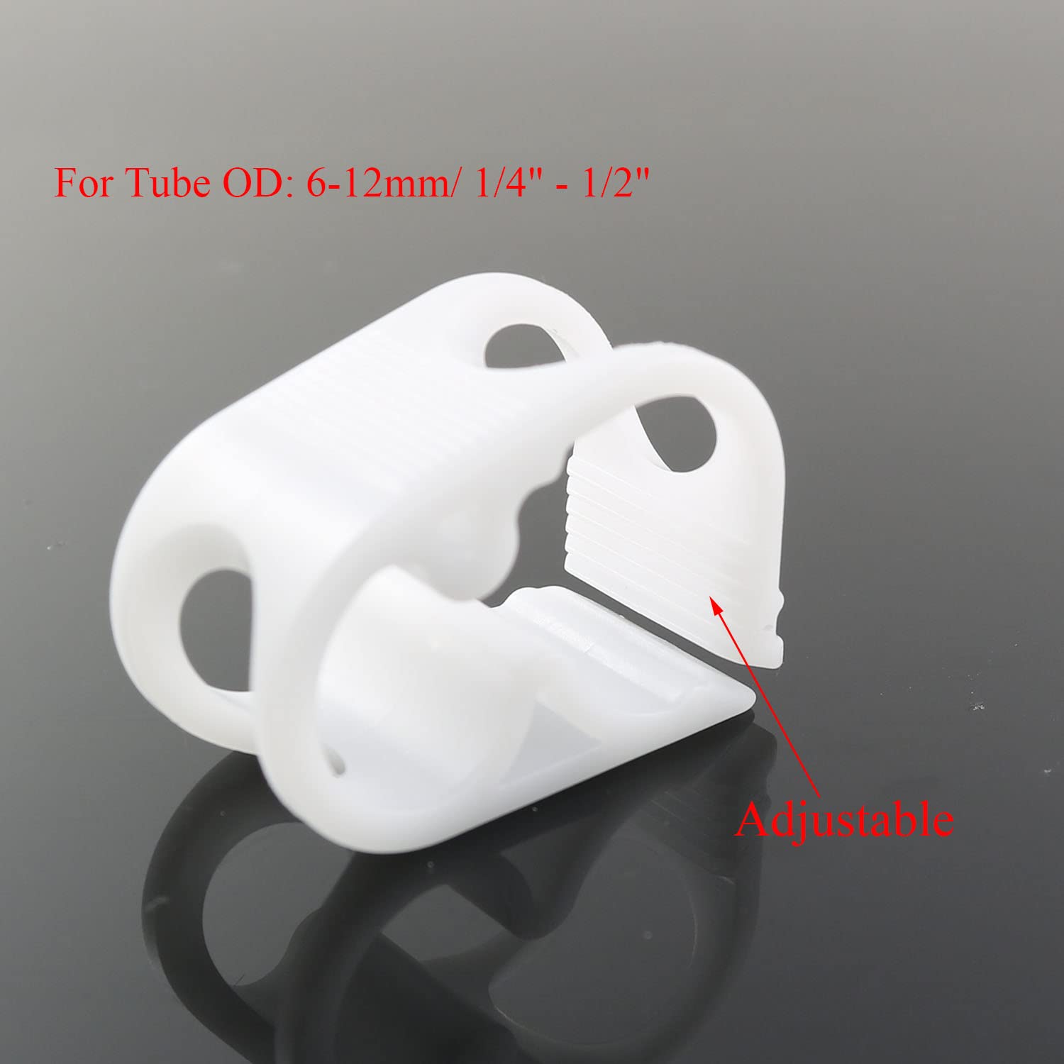 Snapklik.com : 4pcs Flow Control Hose Clamp Plastic Tubing Clamps White ...
