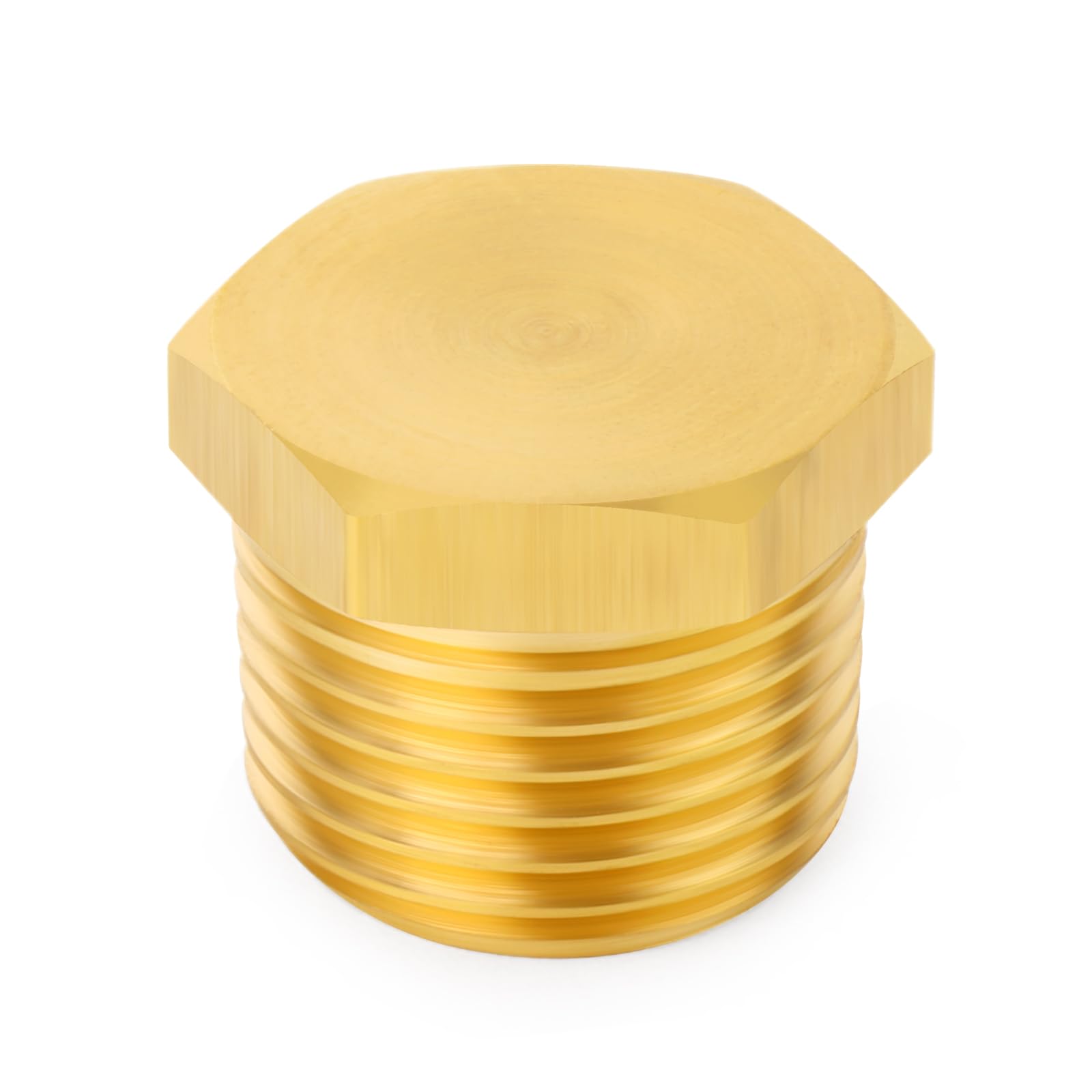 Snapklik.com : 10Pcs Brass Outer Hex Thread Socket Pipe Plug Fitting 1/ ...