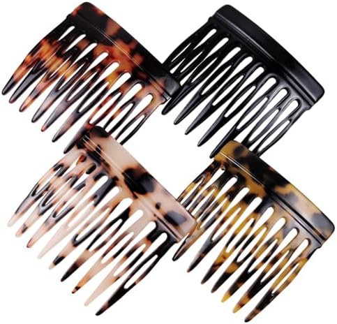 Amazon.com : 4 Pcs French Hair Side Combs for Women Bun Small Twist ...