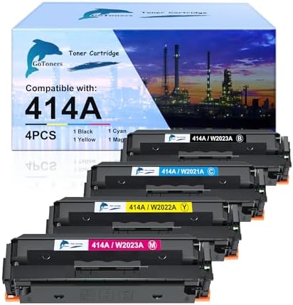 Amazon.com: GoToners 414A Toner Cartridges 4 Pack (with Chip ...
