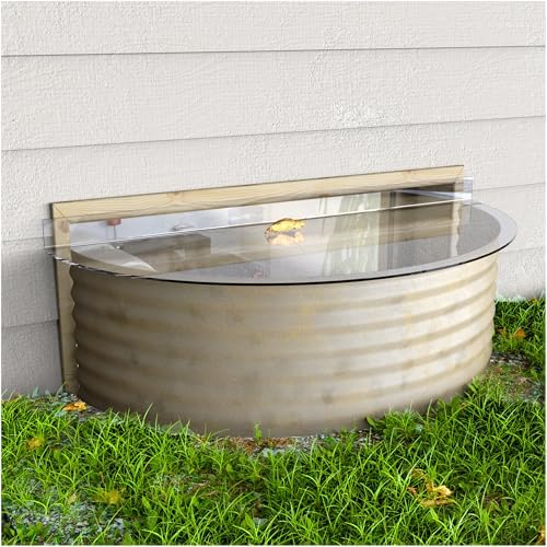 1 Pack Window Well Cover Straight Flat for Snow, Rain, 39 Inch Length x ...