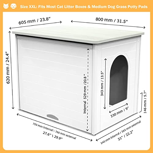 Snapklik.com : Palram Pets Tiger Large Cat Box Furniture For Large Cats ...