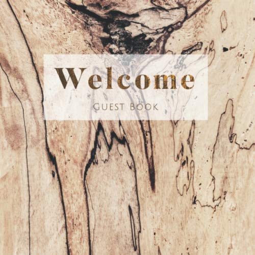 Welcome Guest Book: An Ideal Guest Sign In Book For Airbnb Rustic ...