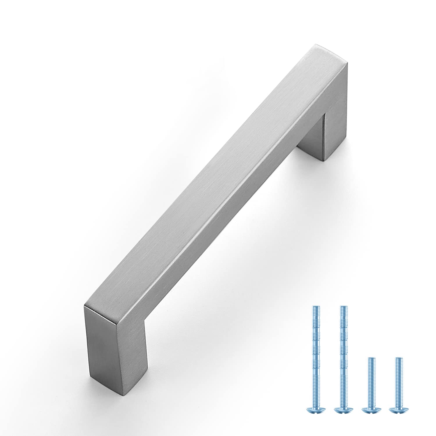 Ravinte 1 Pack Stainless Steel 4 Inch Cabinet Pulls Brushed Nickel ...