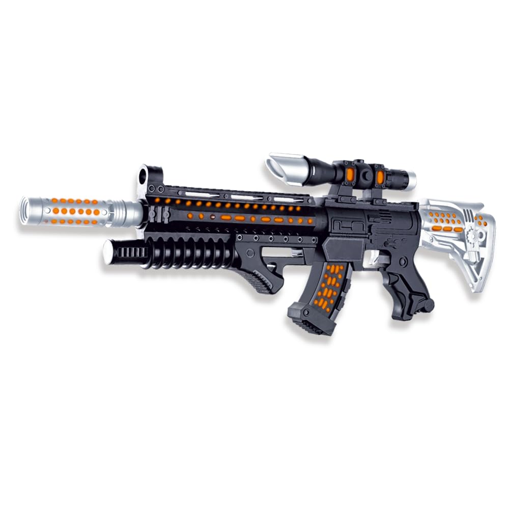 JOY JUNCTION Military Camouflage Gun for Kids with Light, Sound ...