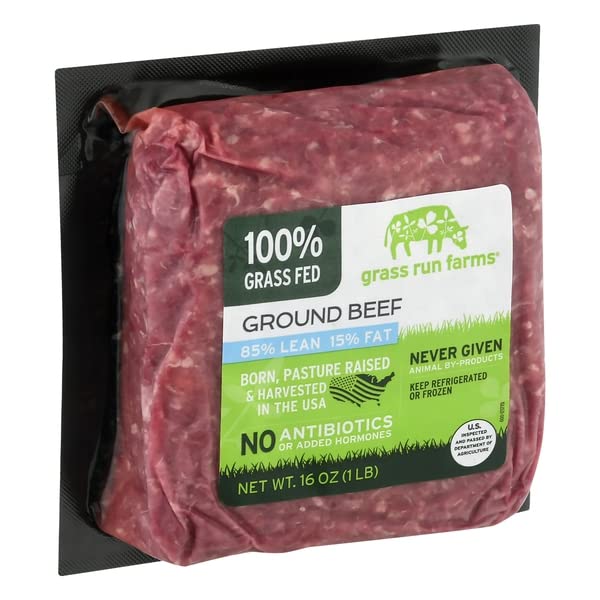 Amazon.com: Grass Run Farms, Ground Beef, 16 Ounce : Grocery & Gourmet Food