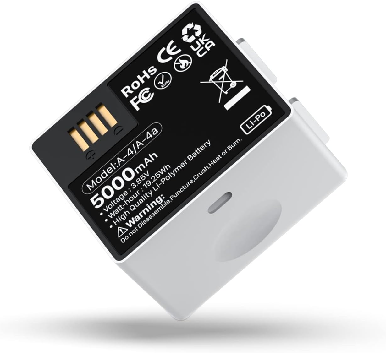 Amazon.com: LCLEBM 5000mAh 1-Pack Rechargeable Batteries for Arlo A-4a ...