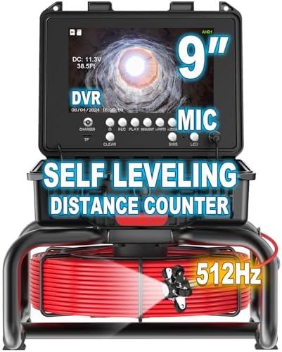 Anysun Sewer Camera with 512Hz Sonde Transmitter, Self Leveling ...