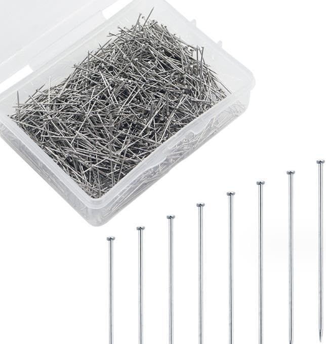 Amazon.com: 1000PCS Fine Straight Pins, Durable Stainless Steel ...