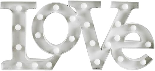 Contemporary Warm White 24 LED Battery Operated Love Shaped Decorative ...
