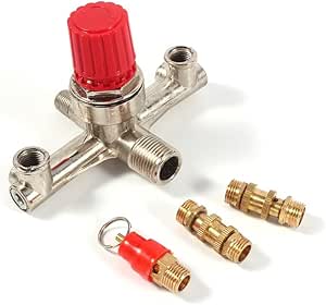 Alloy Air Compressor Switch with Double Outlet Tube Pressure Regulator ...